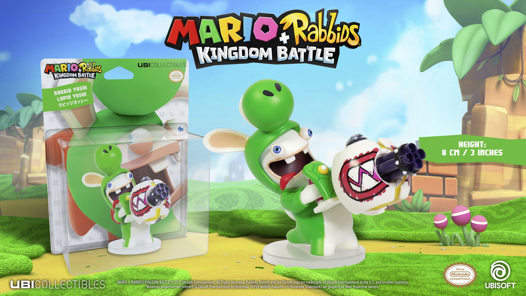 Mario + Rabbids Kingdom Battle Rabbid: Yoshi 8 cm Figura Mai Ára: 3 990 Ft